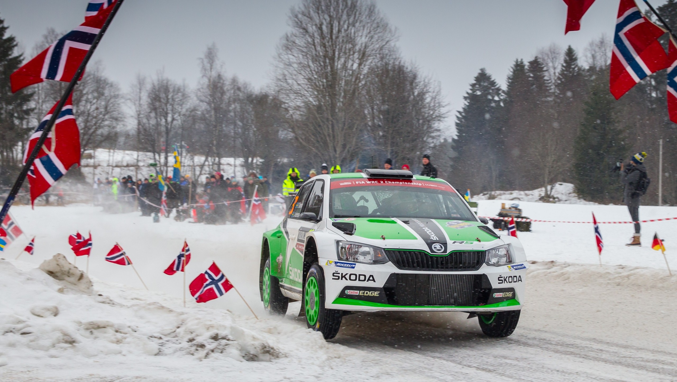 ŠKODA celebrates podium positions at the Rally Sweden - Škoda Storyboard