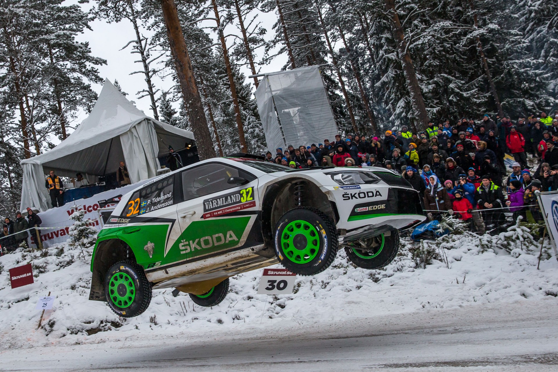 ŠKODA celebrates podium positions at the Rally Sweden - Škoda Storyboard