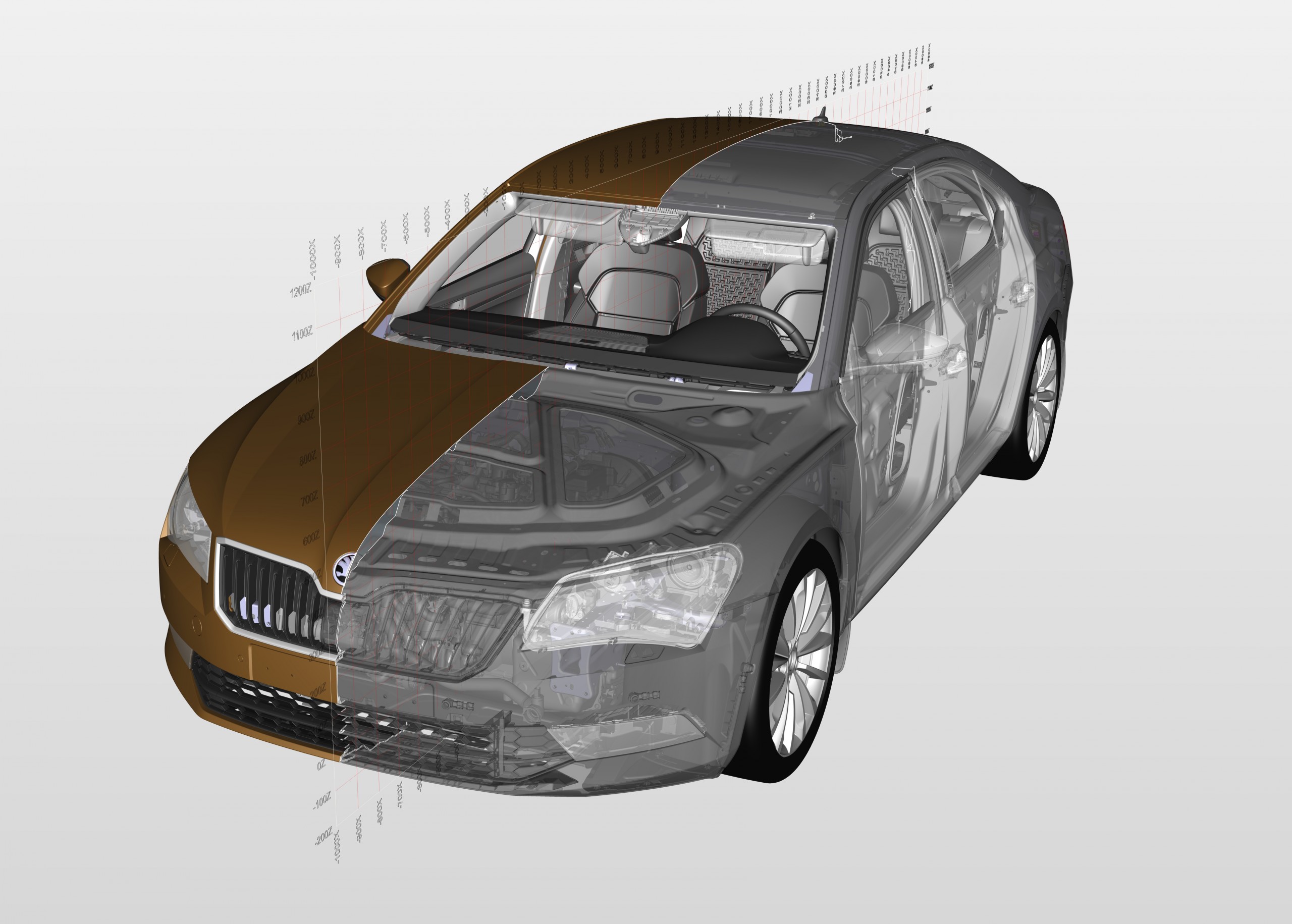 Technický výkres - Škoda Storyboard