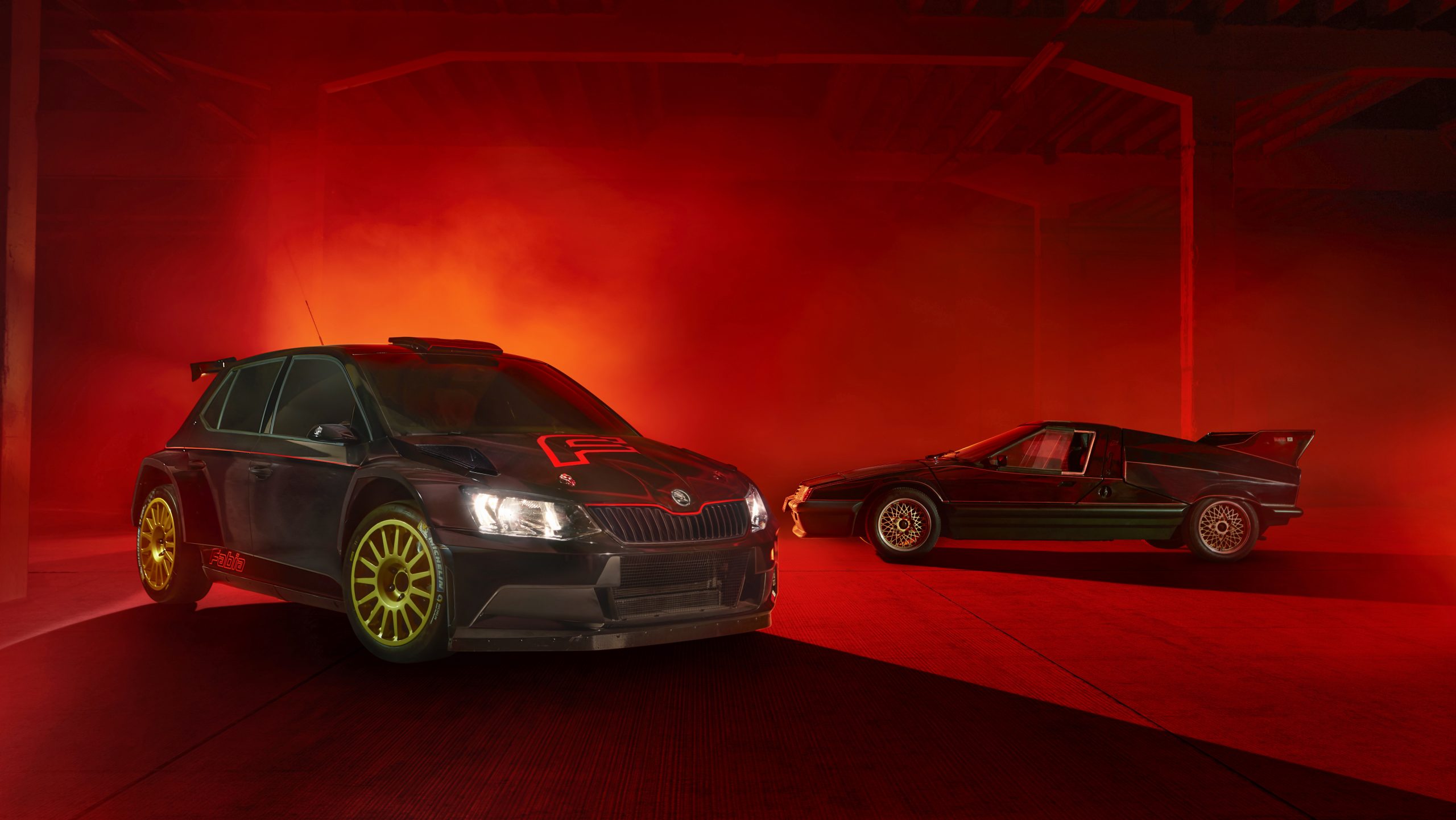 Kopecký entering ŠKODA home rally in black FABIA R5 - Škoda Storyboard
