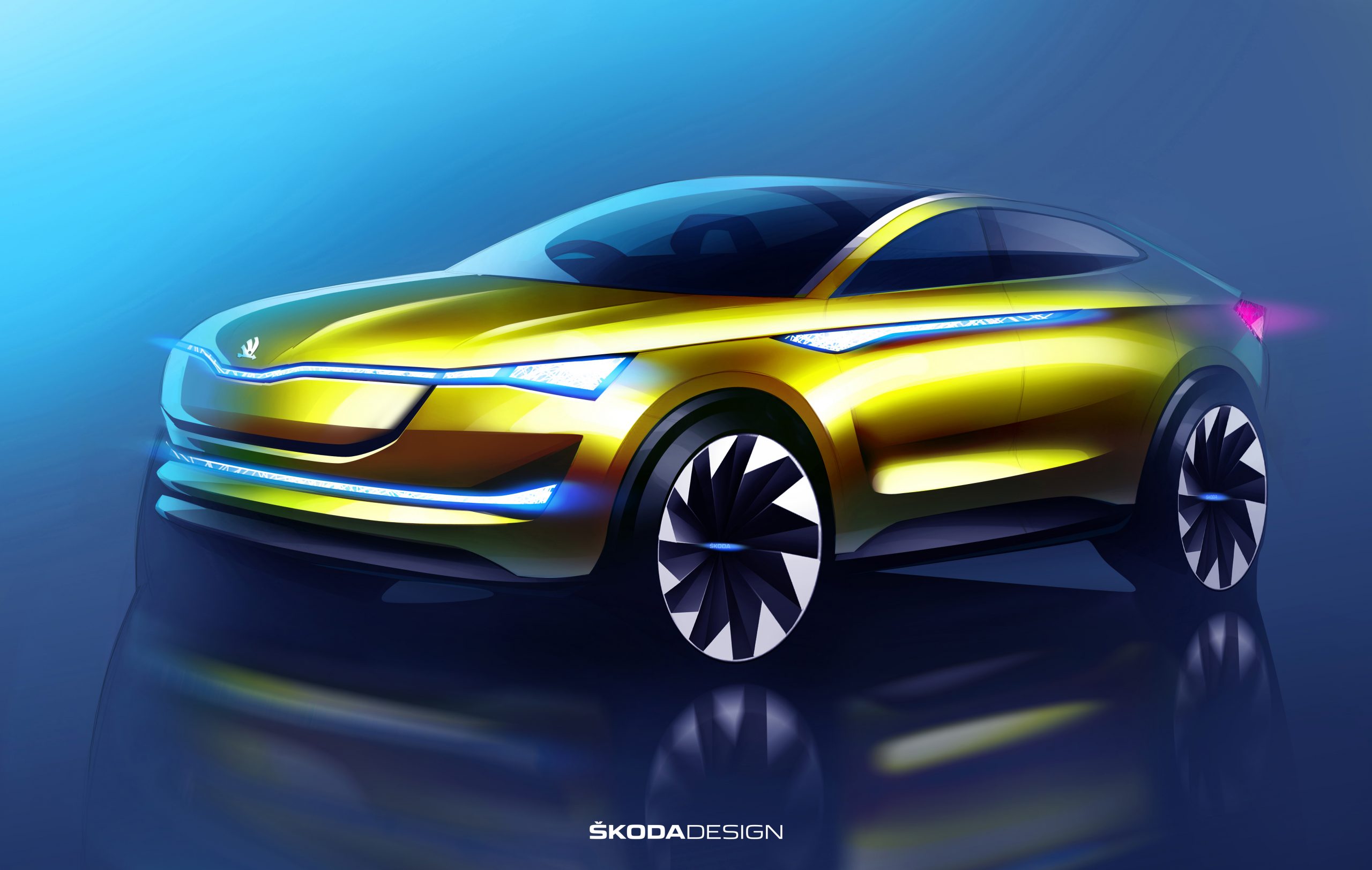 European premiere for ŠKODA VISION E concept car at the IAA - Škoda ...