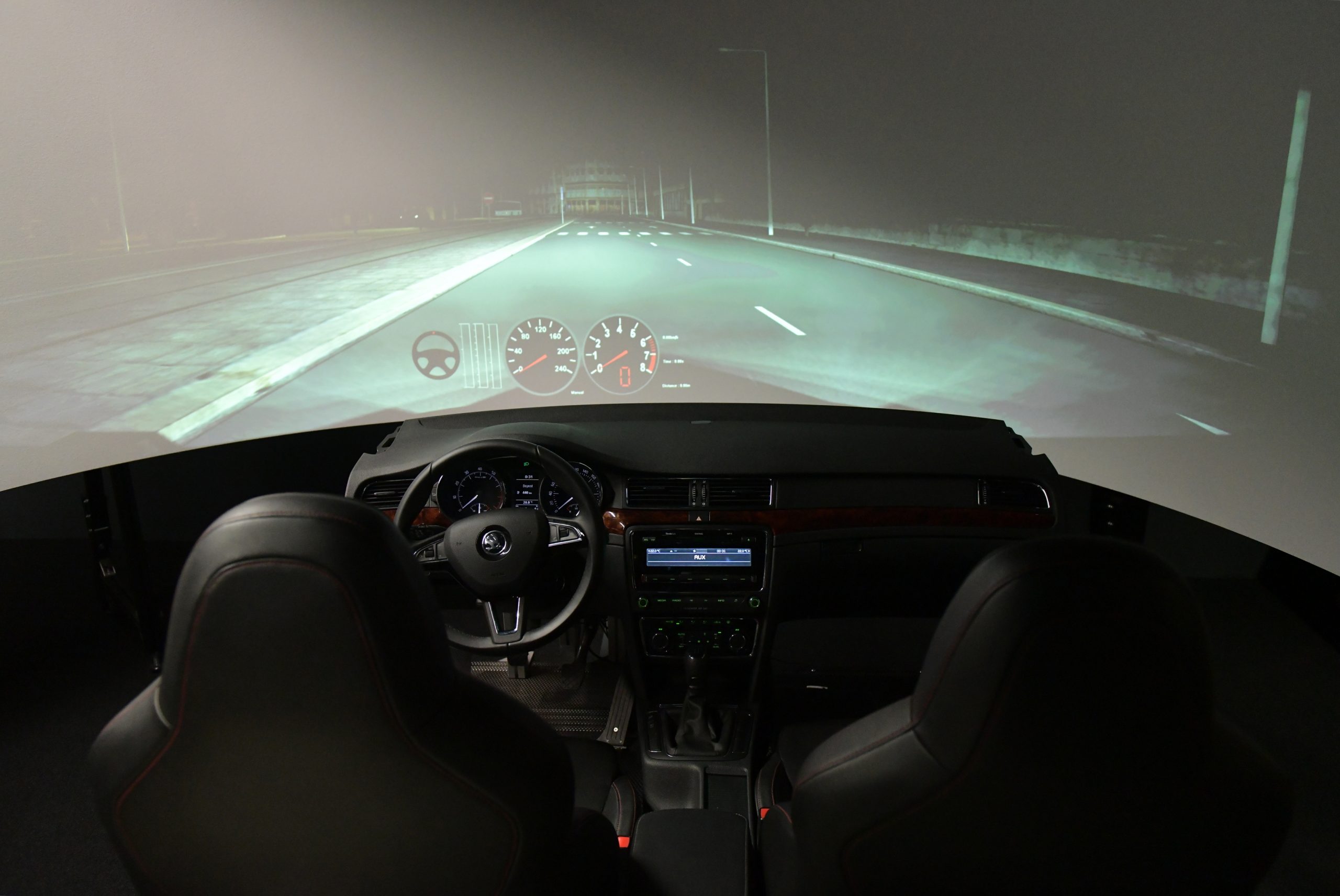 Virtual night-time drive - Škoda Storyboard