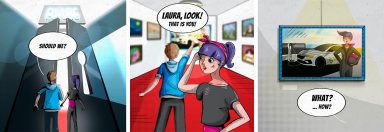 Laura & Klement comic strip - Škoda Storyboard