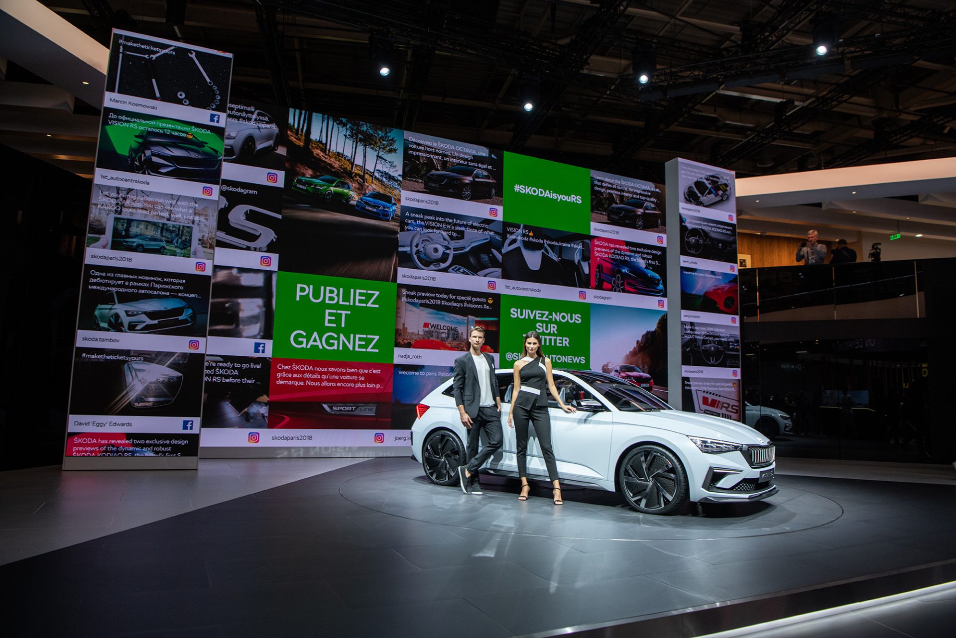 ŠKODA's stand in Paris - Škoda Storyboard