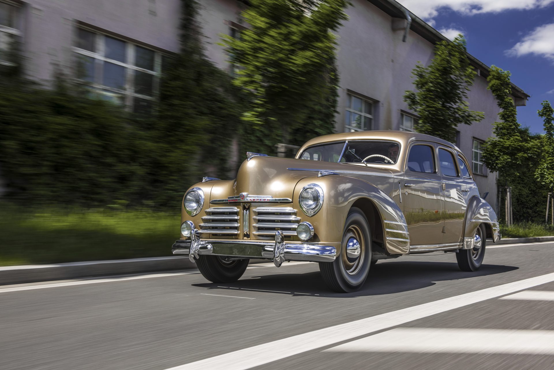 Lavishly restored ŠKODA SUPERB OHV from 1948 is unveiled at the ŠKODA ...