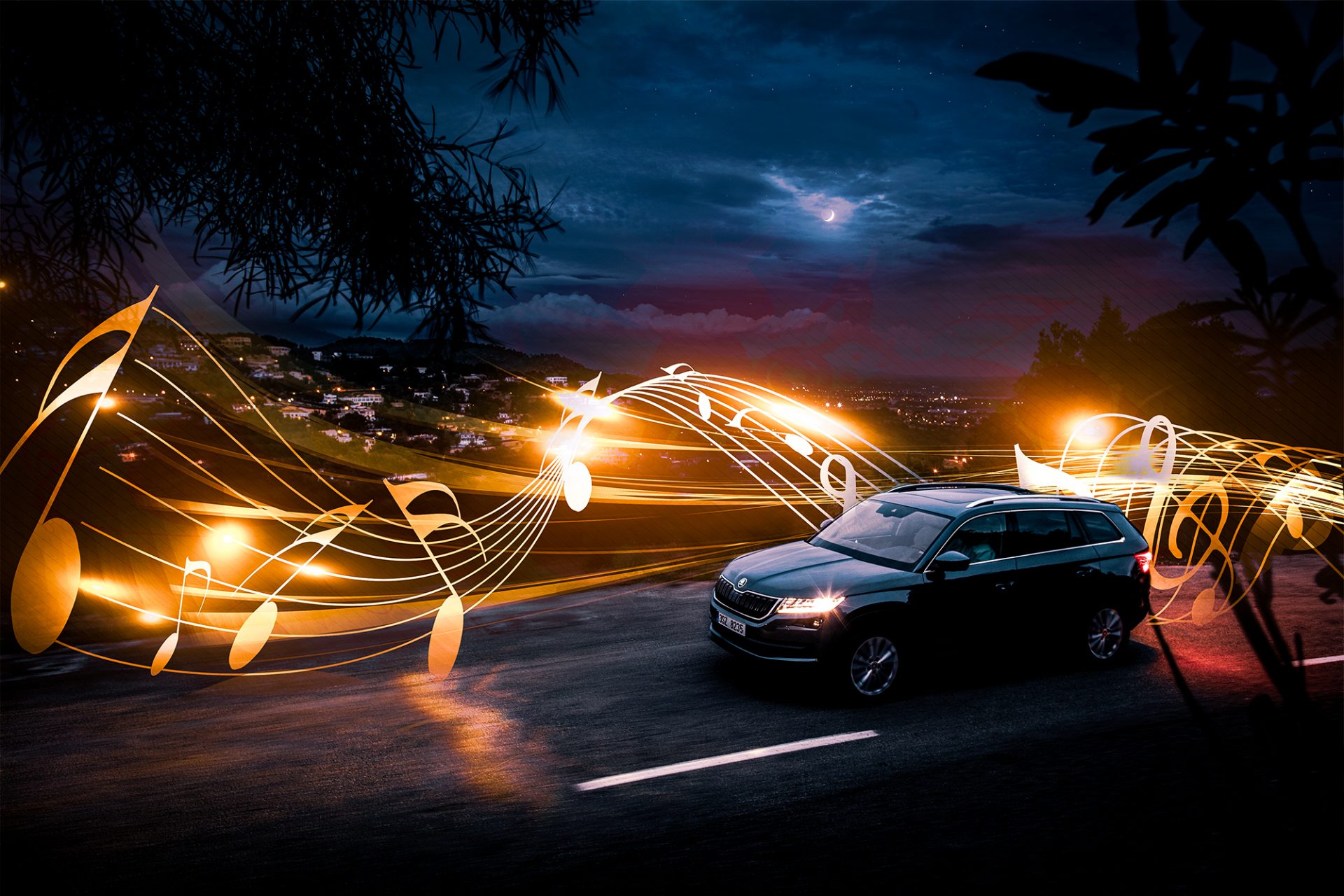 Driving through a beautiful landscape is inspiring - Škoda Storyboard