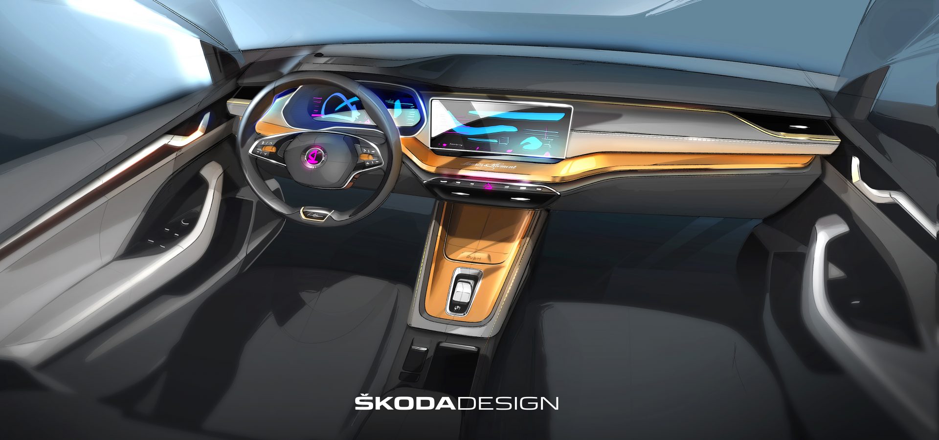 Interior: new design improves ergonomics and appearance - Škoda Storyboard