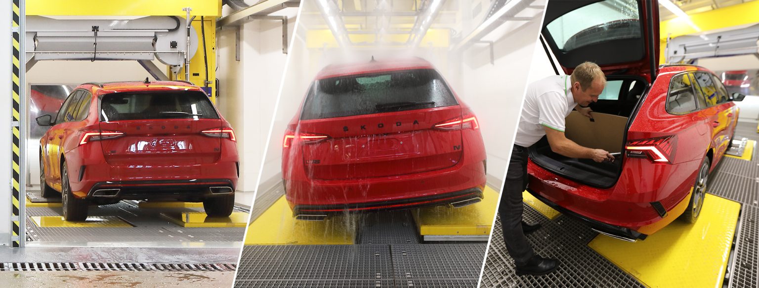 Don’t have a leak: What the watertightness tests for ŠKODA cars entail ...