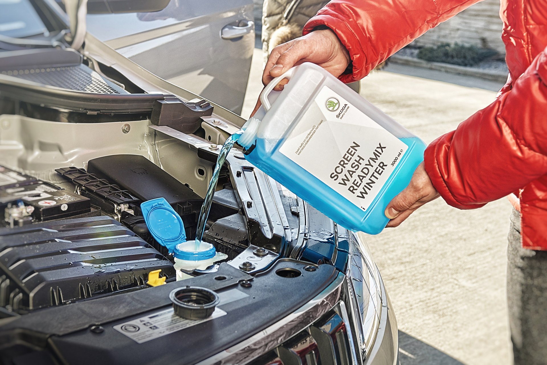 Winter windscreen spray - Škoda Storyboard