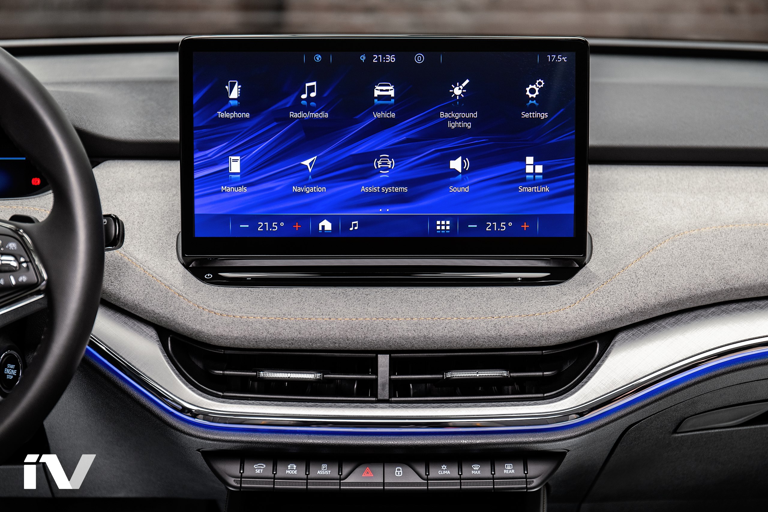 Modern infotainment system with a screen measuring up to 13 inches ...