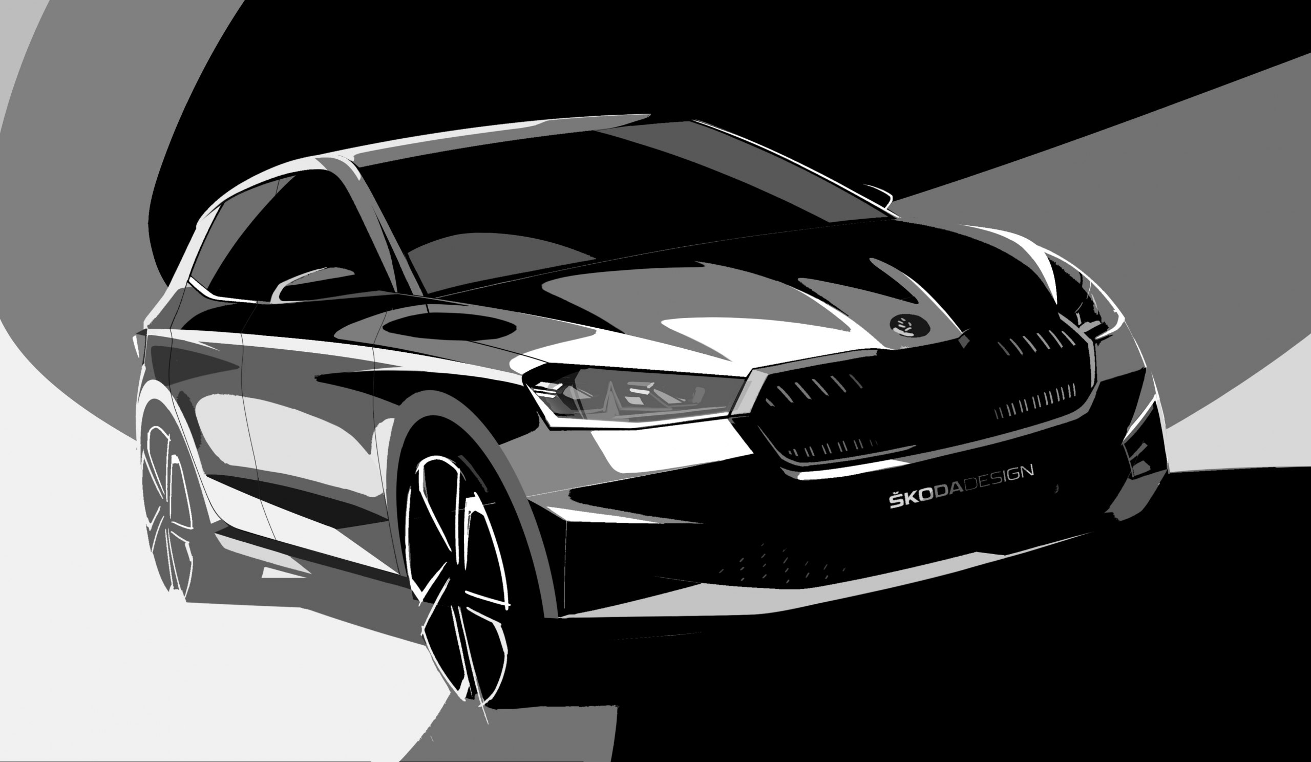 ŠKODA releases exterior design sketches of the new FABIA - Škoda Storyboard