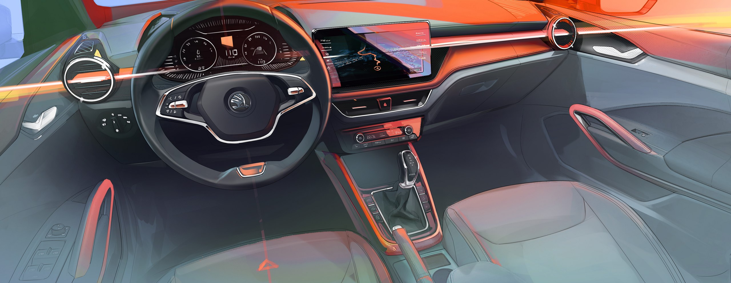The new FABIA reveals its interior. It’s been transformed - Škoda ...