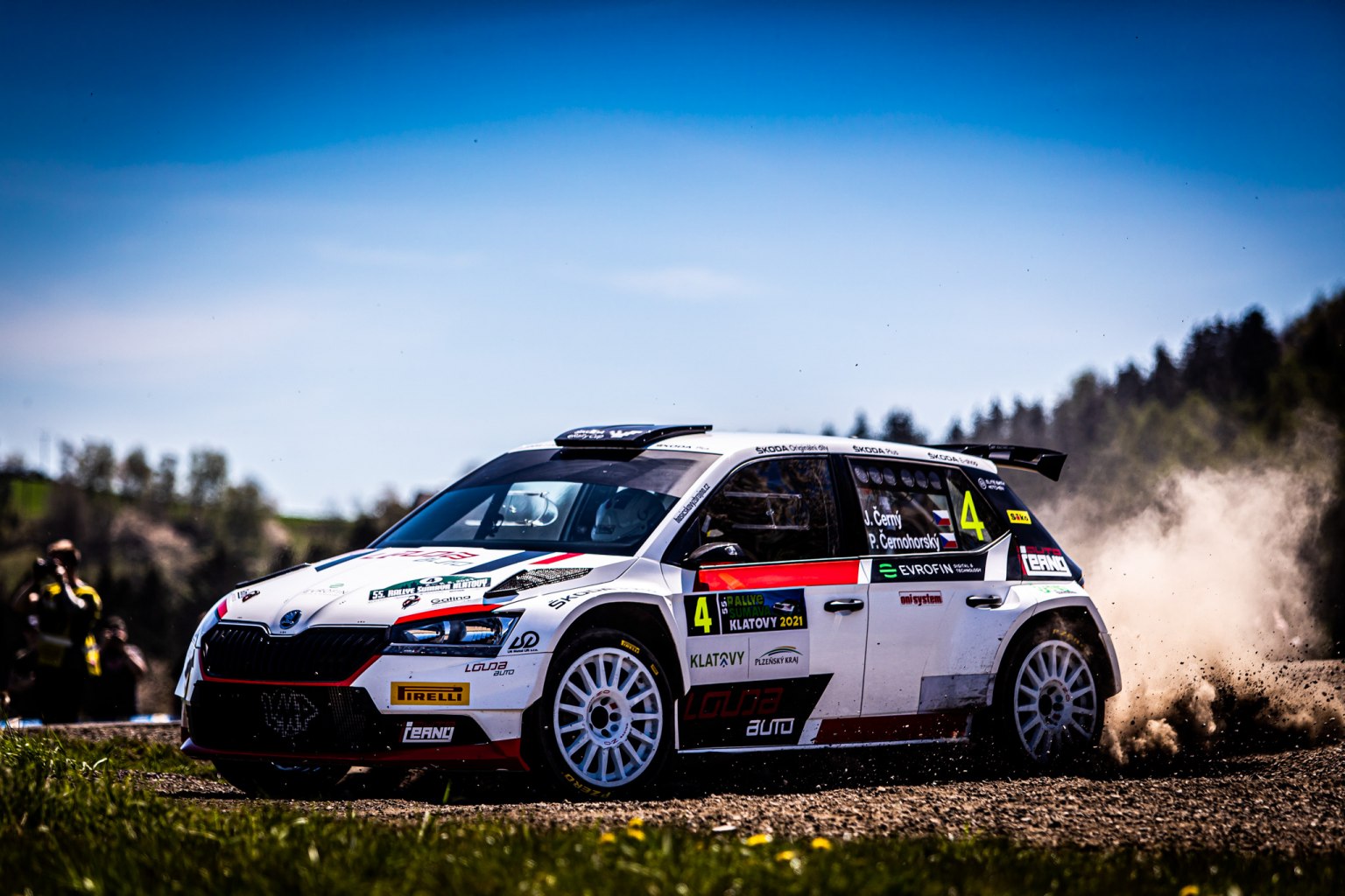 Rallye Šumava Klatovy 2021 Jan Černy Louda Auto Škoda Racing Team ...