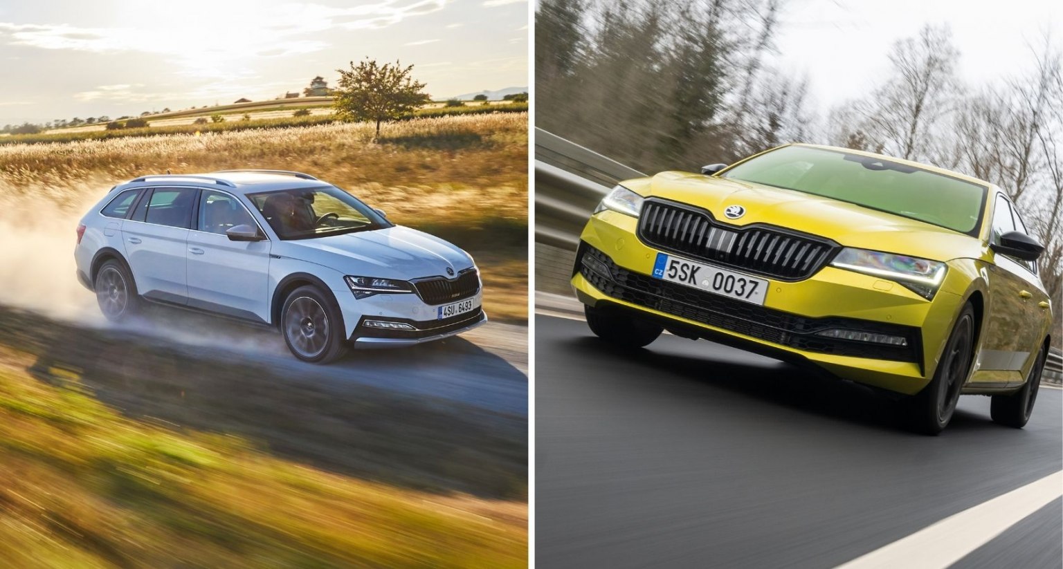 SUPERB COMBI & OCTAVIA COMBI im Vergleich - ŠKODA Storyboard