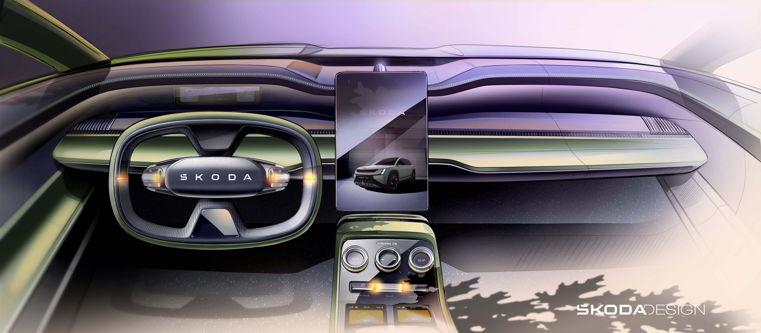 ŠKODA VISION 7S: The right interior for every setting - Škoda Storyboard
