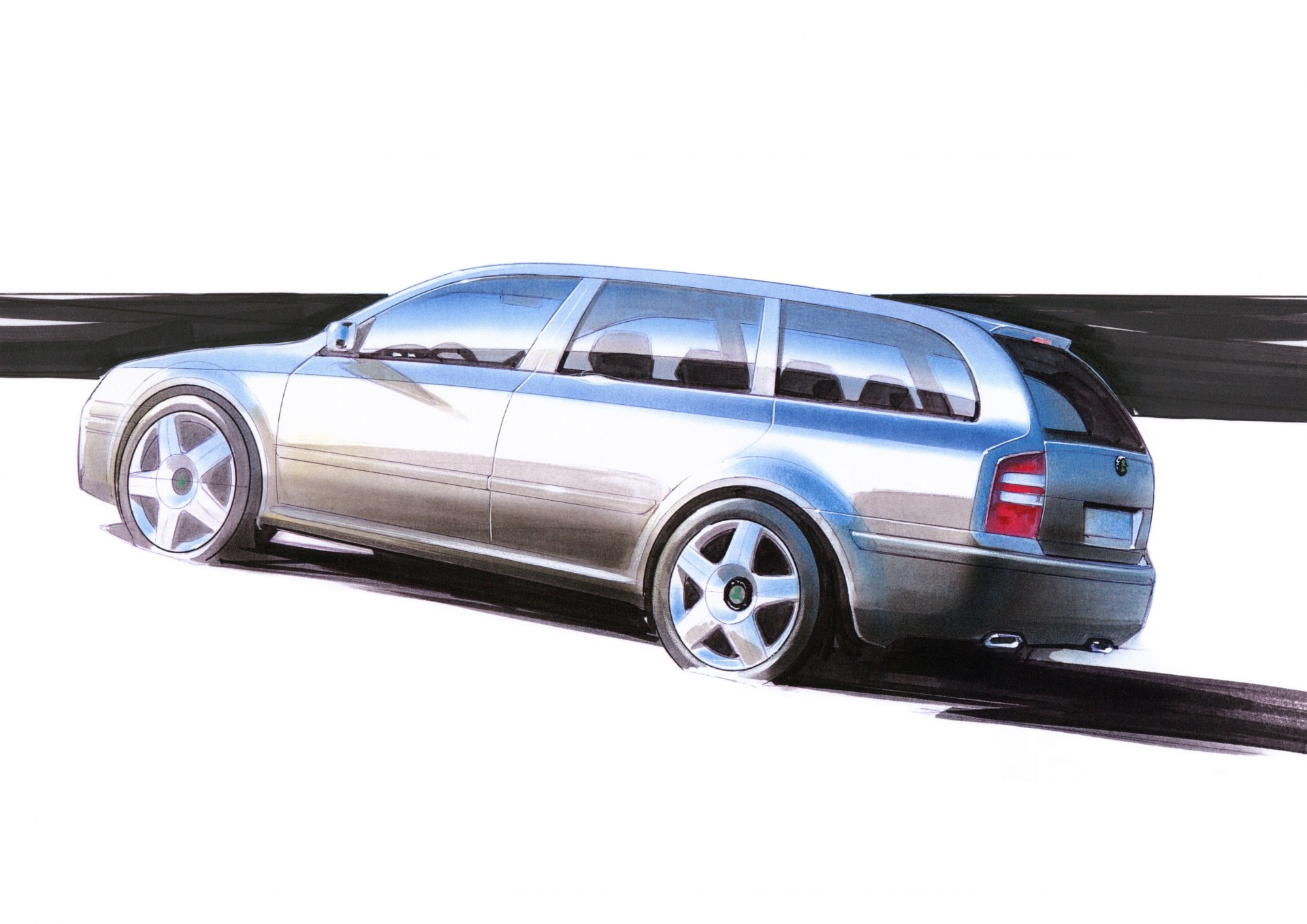 ŠKODA OCTAVIA COMBI design study celebrates its 25th anniversary ...