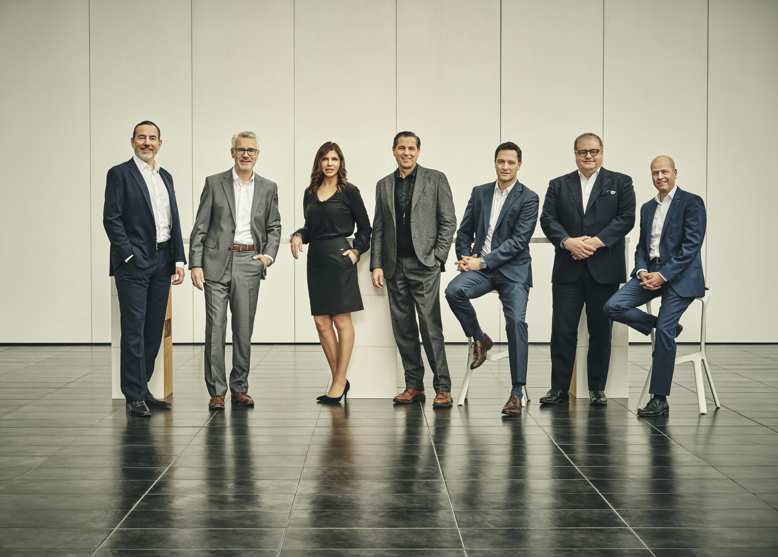 Group photo Board of management - Škoda Storyboard