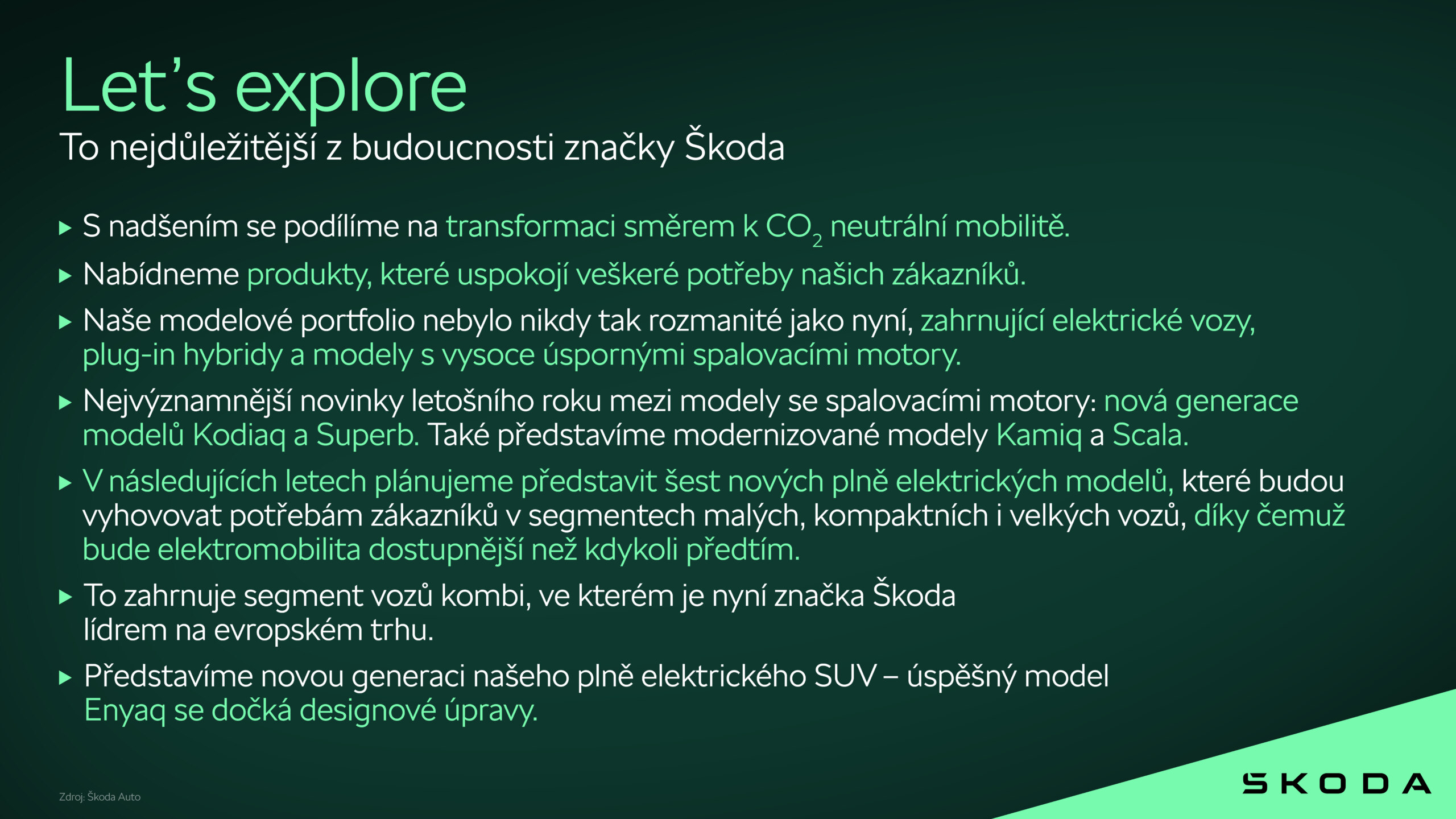 Infografiky - Škoda Storyboard