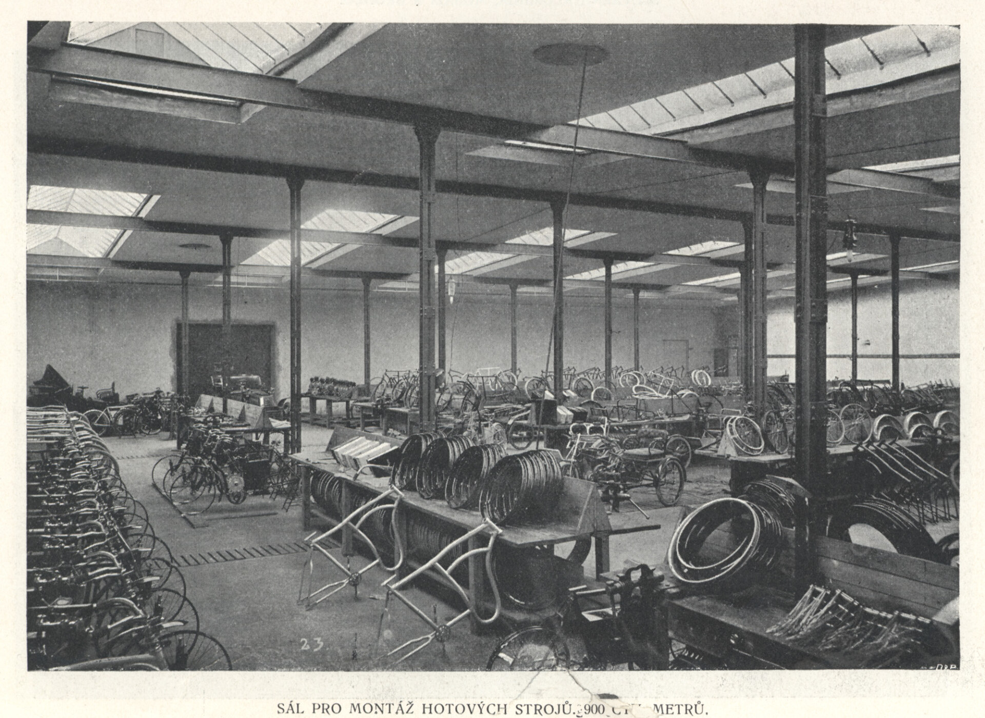 The production hall in 1905 - Škoda Storyboard