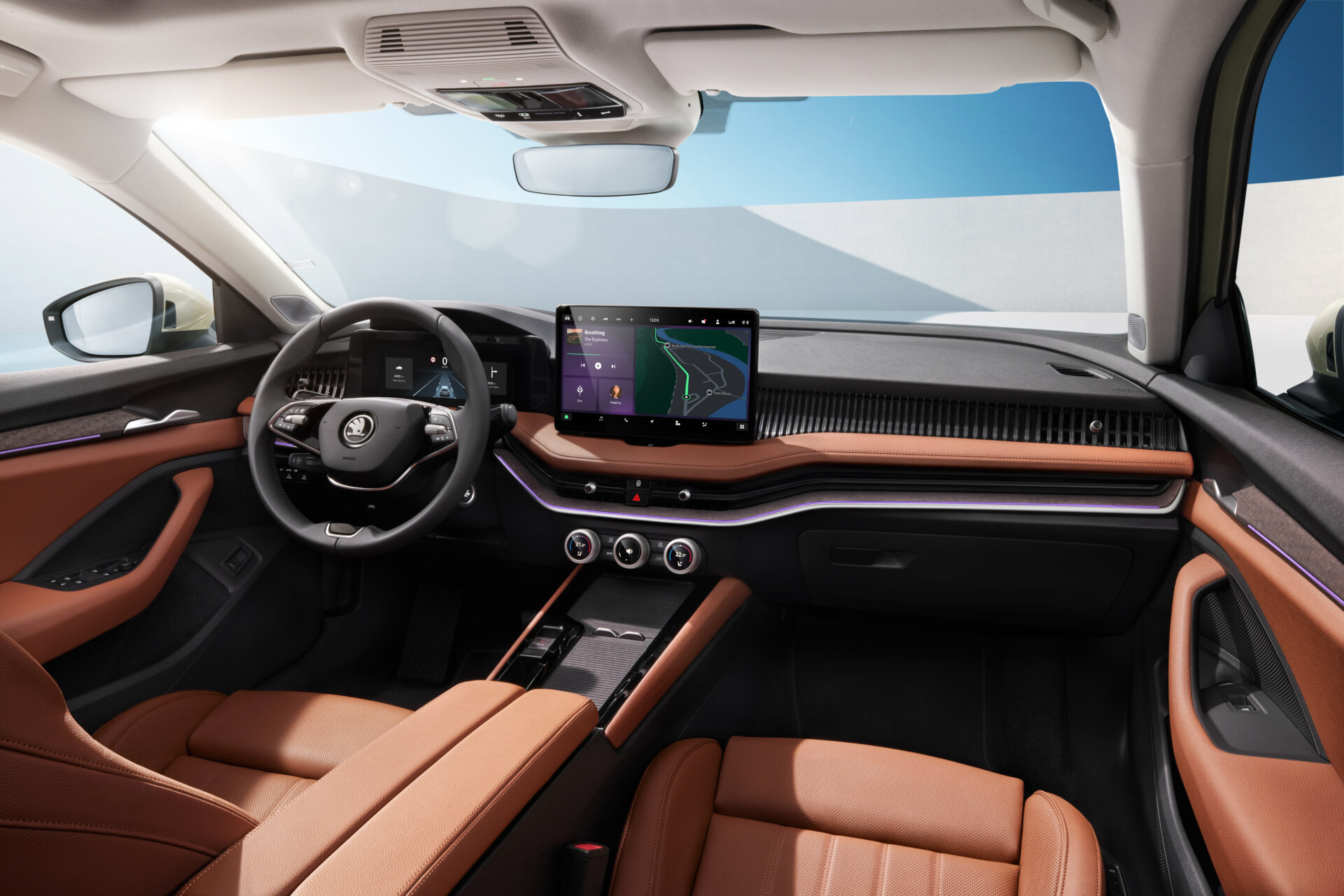 Enhancing space, comfort and control: Škoda presents interior highlights of the all-new Kodiaq ...