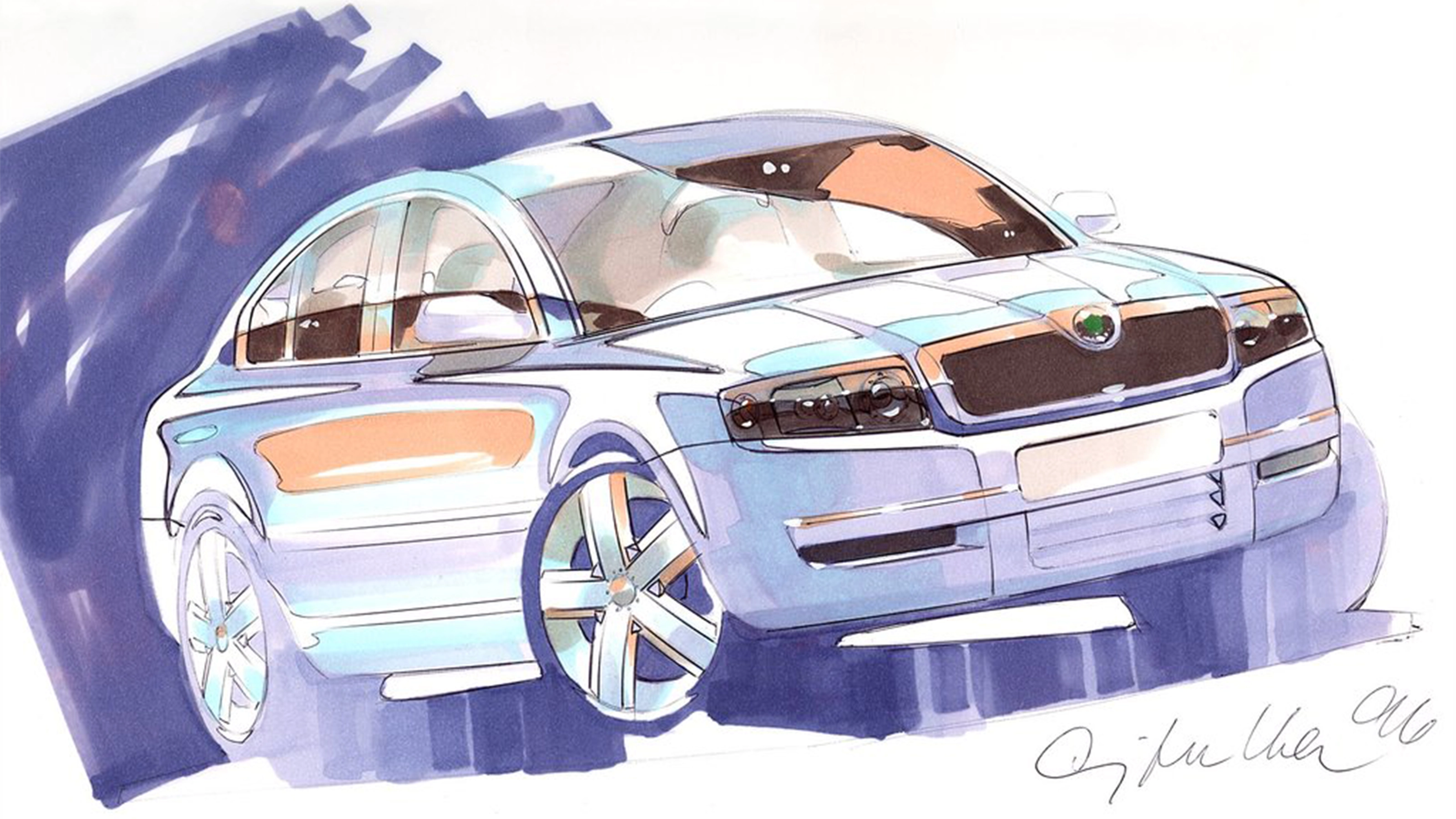 The first Superb was a breakthrough, the designers recall - Škoda ...