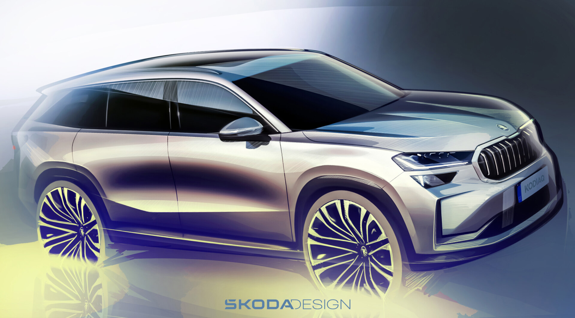 Škoda Auto reveals exterior sketches of the all-new Kodiaq - Škoda ...