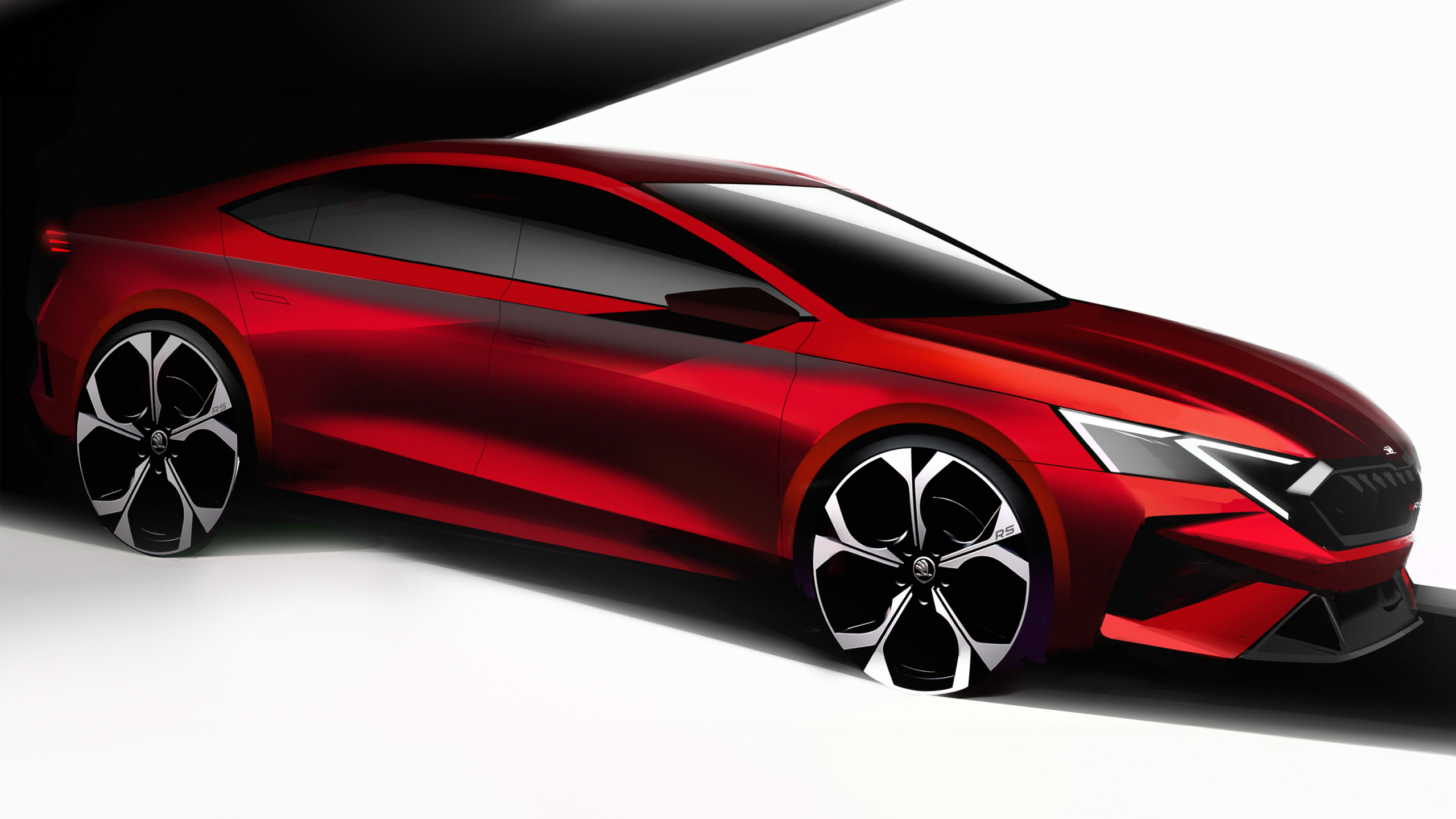 First sketches of the innovated Octavia. Take a look - Škoda Storyboard