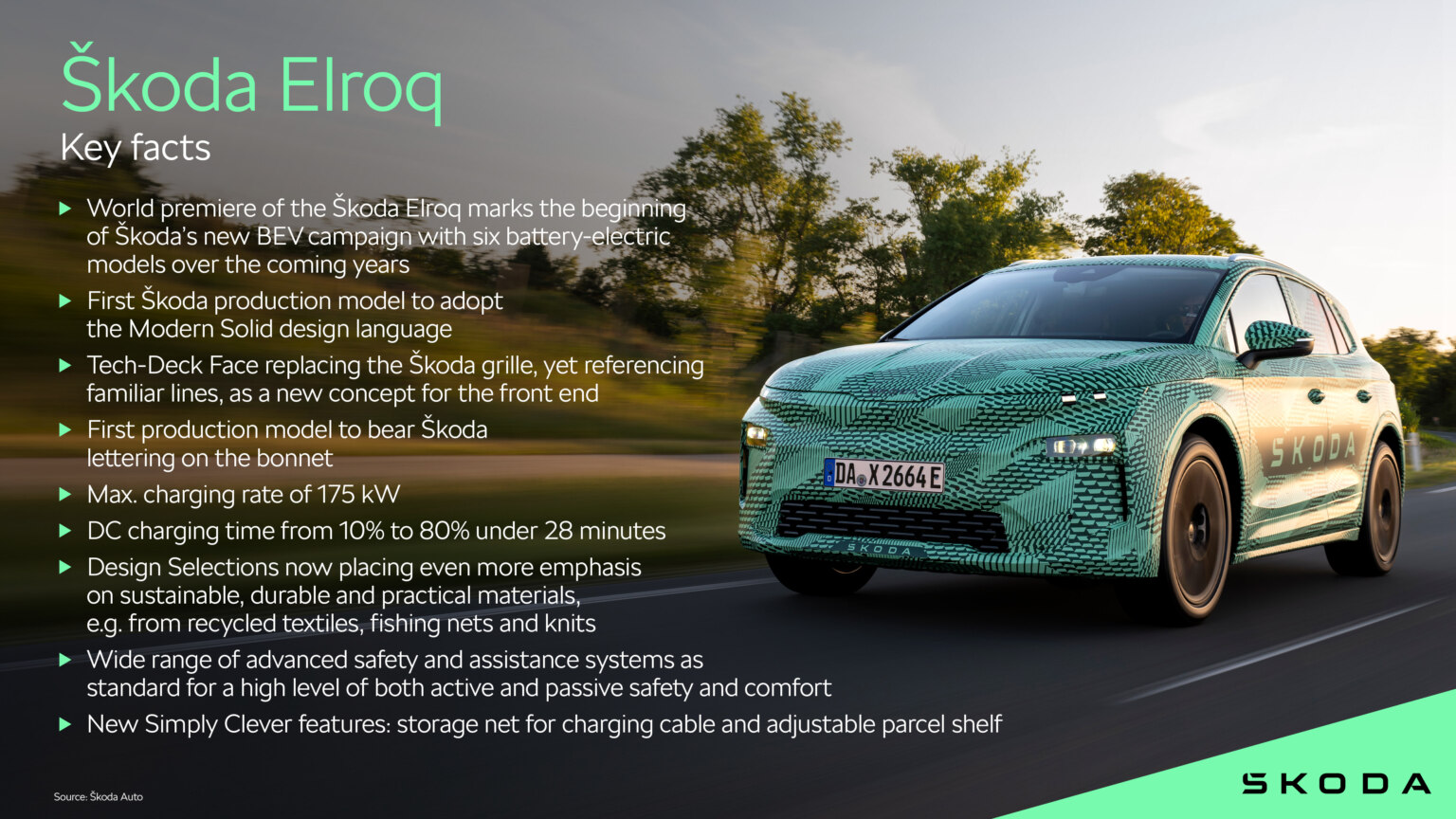 Škoda Elroq | Infographic Key facts - Škoda Storyboard