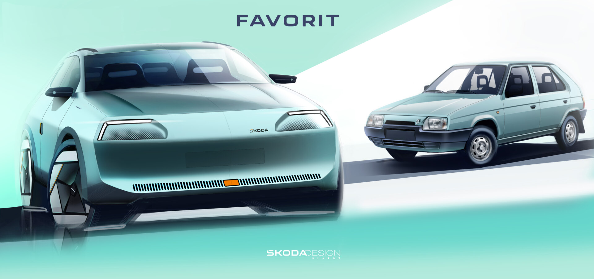 An icon in modern form: the electrifying Favorit - Škoda Storyboard