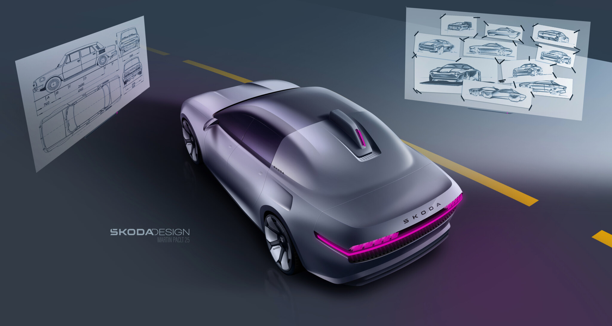 An icon reimagined: Škoda 100 as a modern-day sedan - Škoda Storyboard
